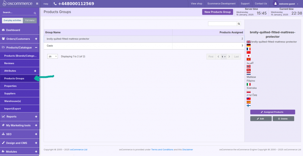 Managing Product Groups – Sell and Purchase Your Products